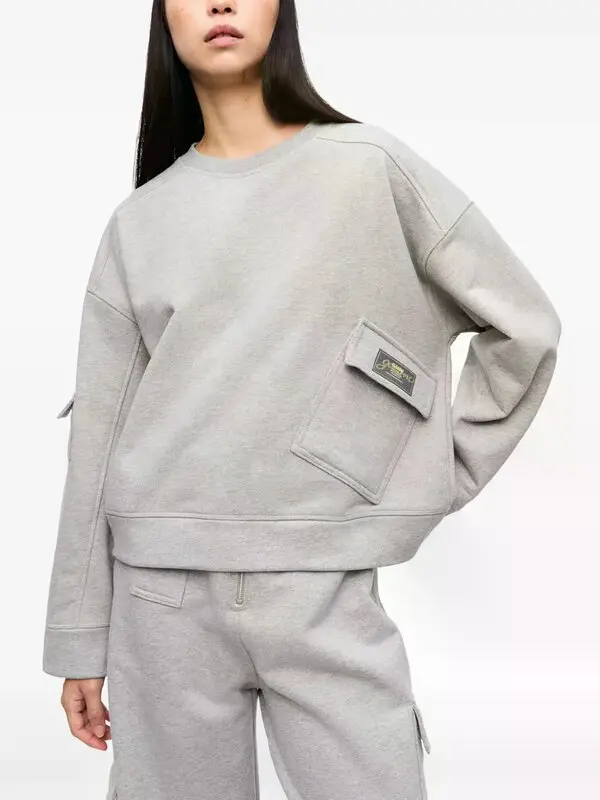 GANNI Logo-patch Sweatshirt