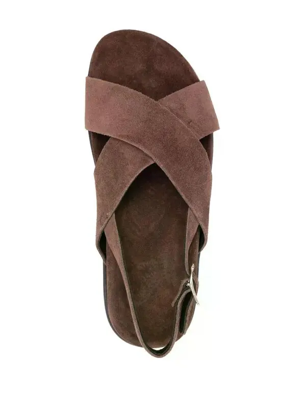 ANCIENT GREEK SANDALS Ikesia Crosta Leather Sandals - Brown