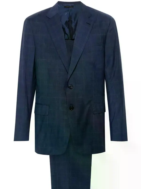 Brioni Checked Single-breasted Suit