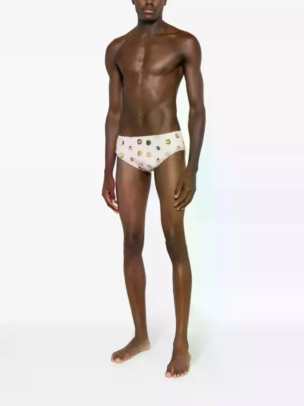AMIR SLAMA Graphic-print Swim Shorts