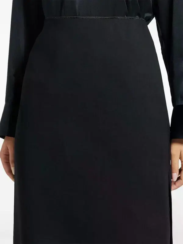 Vince Lace Paneled Straight Skirt