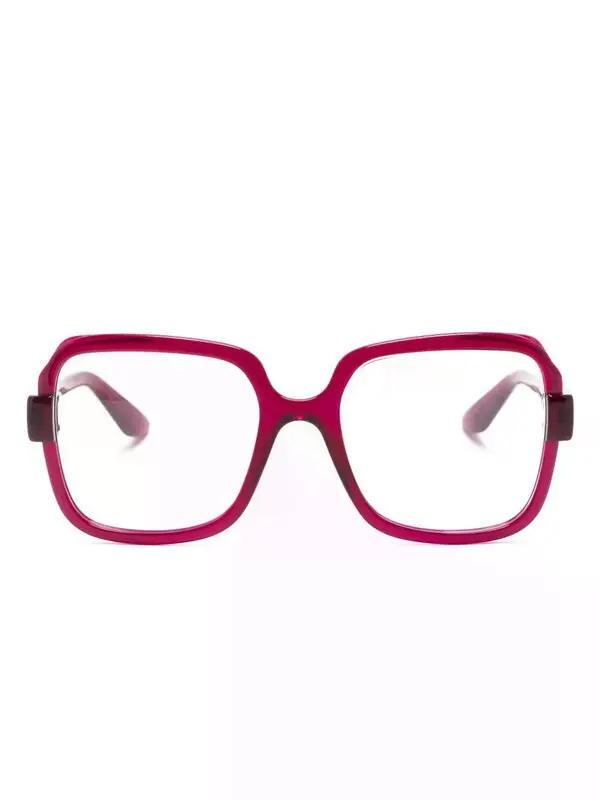 Gucci Oversized Square-frame Glasses - Pink