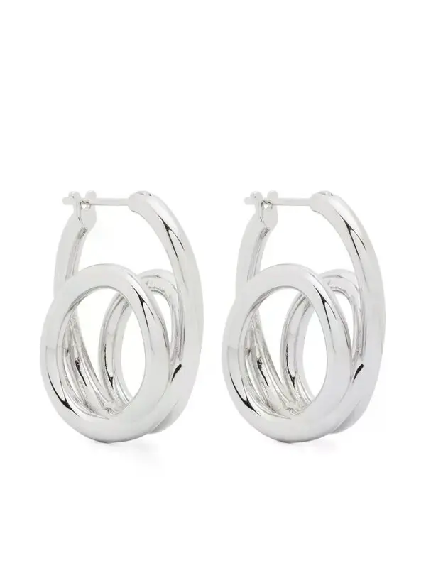 EMILI Iris Hoops - Silver