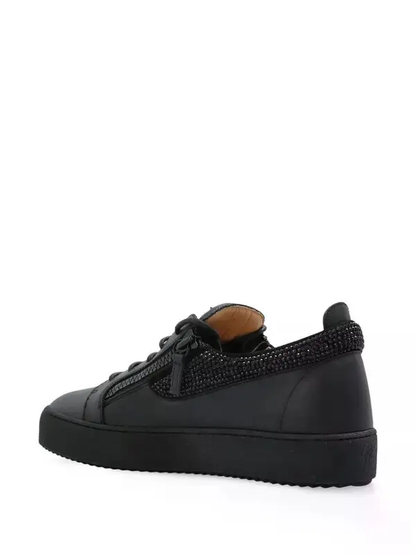 GIUSEPPE ZANOTTI Frankie Double-zip Low-top Sneakers - Black