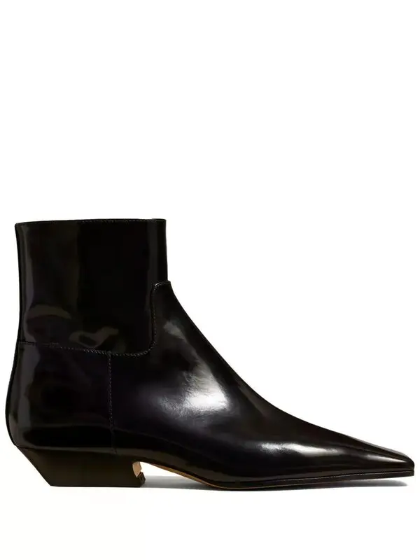 Khaite The Marfa Ankle Leather Boots