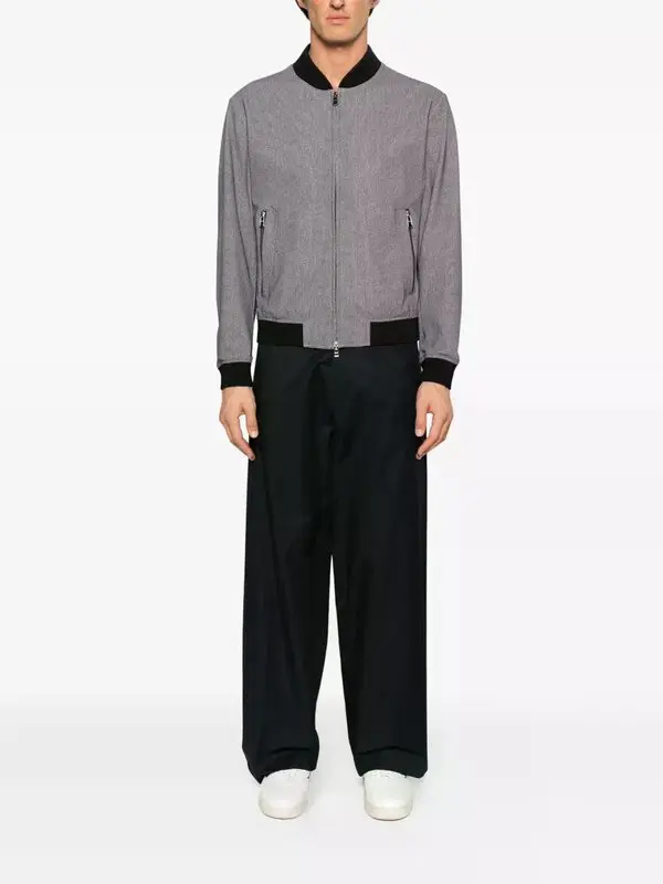 BOSS Houndstooth Zip-up Jacket
