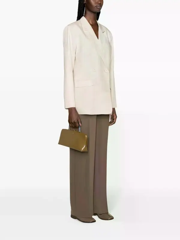 GESTUZ Double-breasted Lyocell-blend Blazer