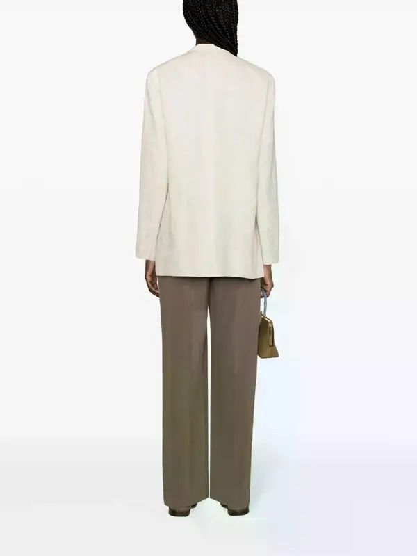 GESTUZ Double-breasted Lyocell-blend Blazer