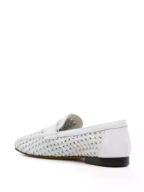 DOUCAL'S Interwoven Leather Loafers