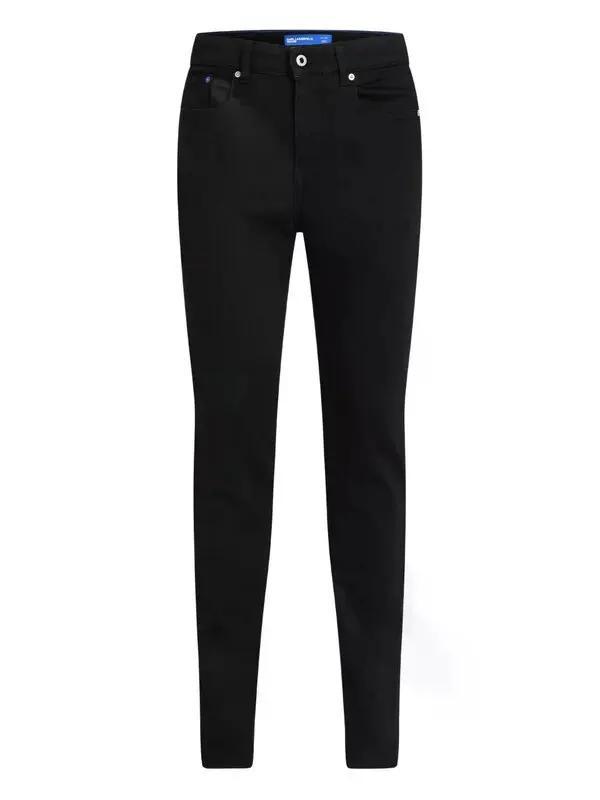 Karl Lagerfeld Logo-patch Skinny Jeans - Black
