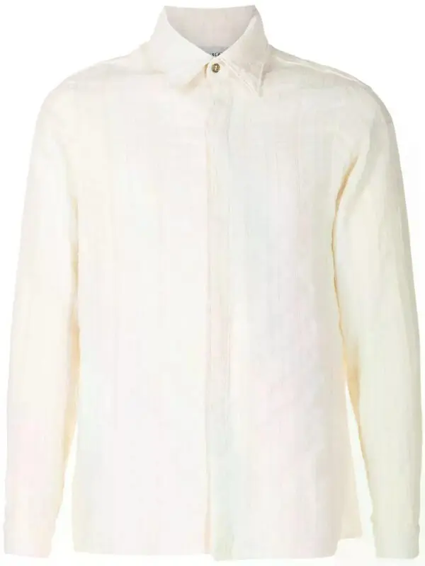 AMIR SLAMA Striped Jacquard Cotton Shirt