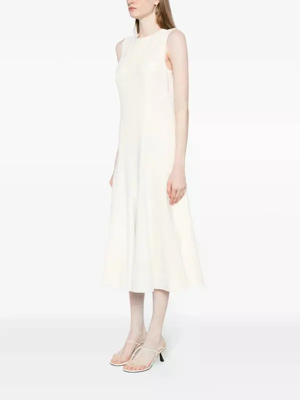 Theory Crepe Flared Midi Dress