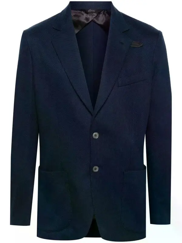 Brioni Silk-blend Knitted Blazer
