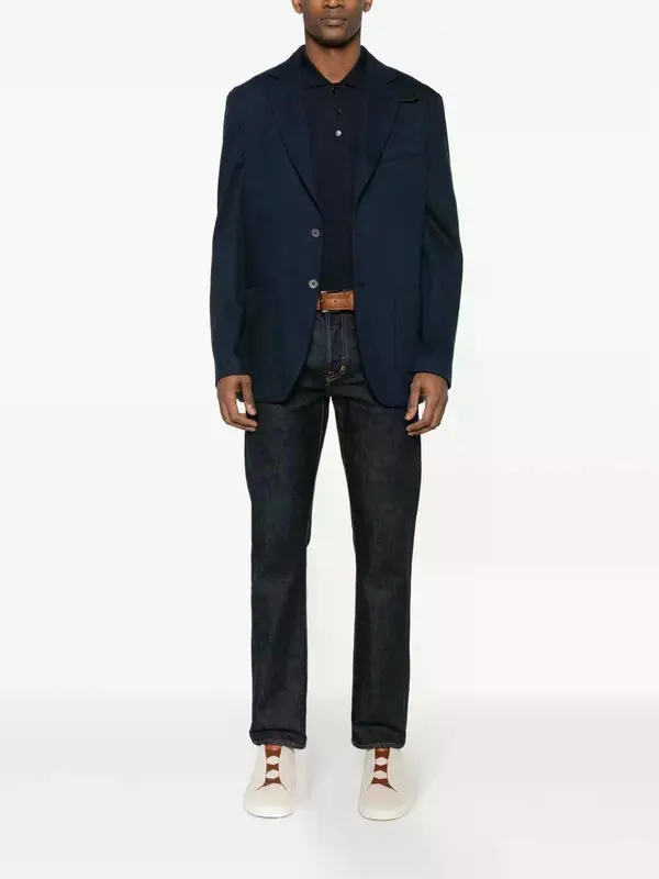 Brioni Silk-blend Knitted Blazer