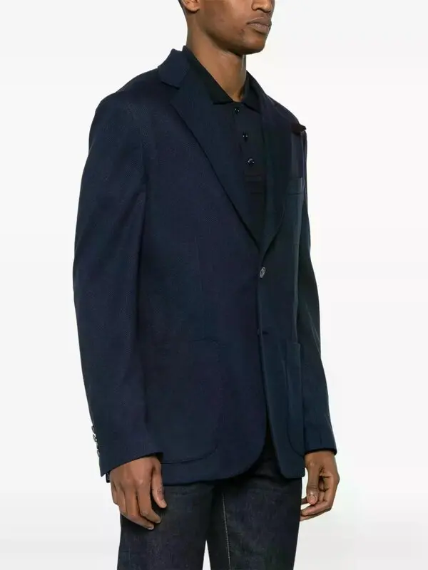 Brioni Silk-blend Knitted Blazer