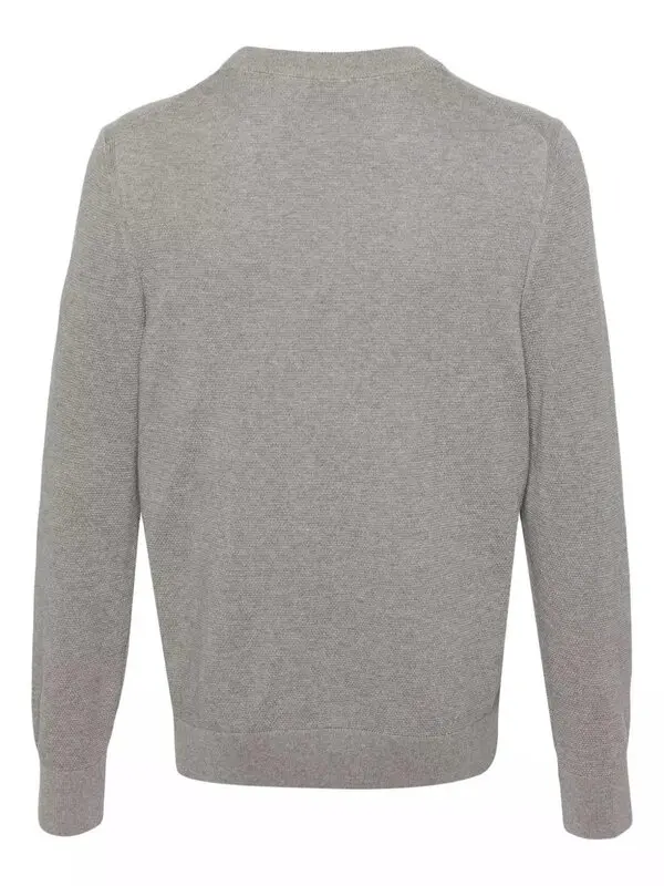 BOSS Mélange-effect Cotton Jumper
