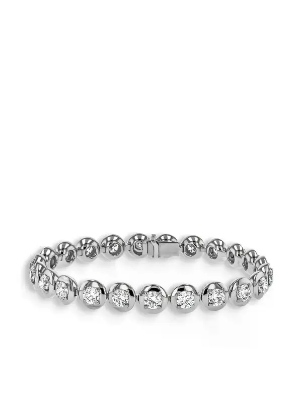 PRAGNELL 18kt White Gold Diamond Bracelet - Silver