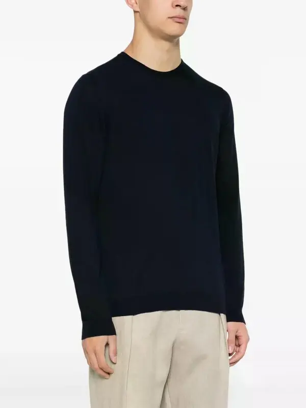NUUR Knitted Cotton Jumper - Blue