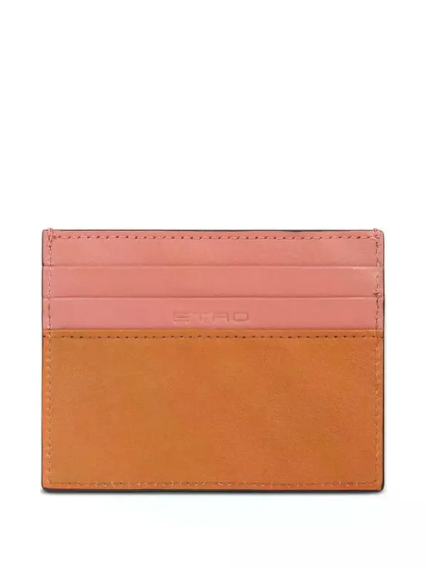 Etro Two-tone Cardholder - Orange