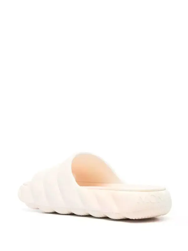 Moncler Lilo Quilted Slides - Neutrals