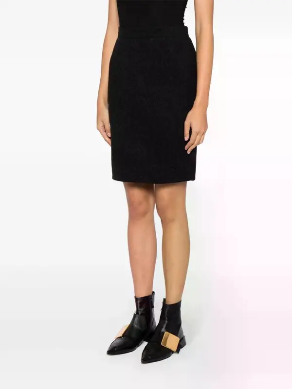 JIL SANDER High-waist Herringbone Skirt
