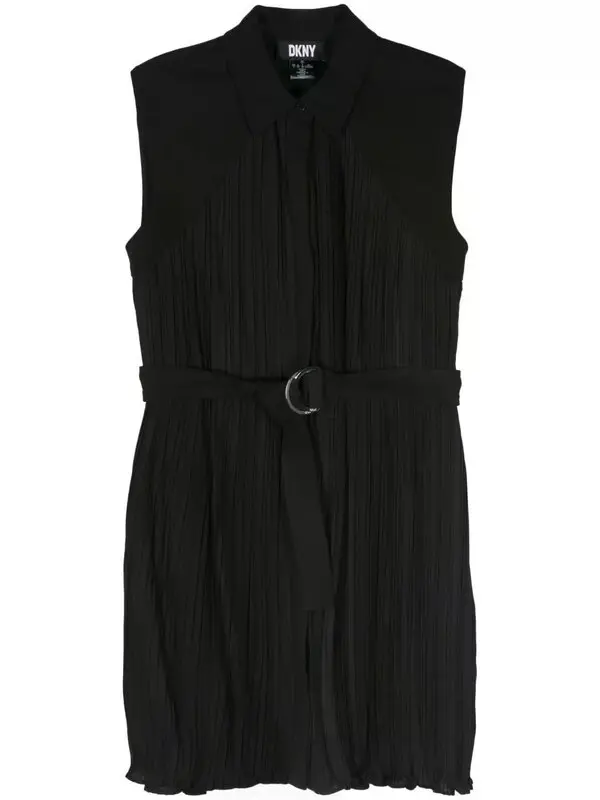 Dkny Pleated Midi Shirt Dress