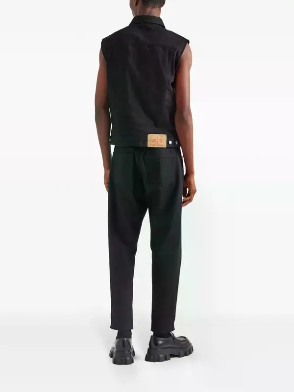 Prada Button-up Denim Gilet