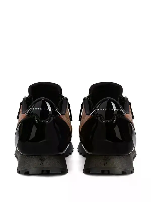 GIUSEPPE ZANOTTI Ilde Run Double-zip Low-top Sneakers - Brown