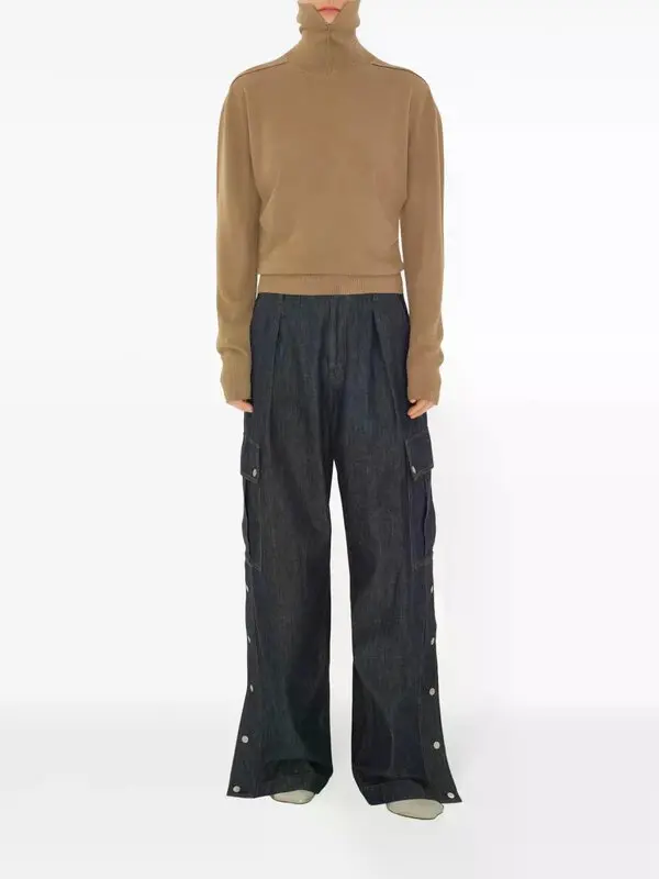 Burberry High-neck Wool Jumper - Brown