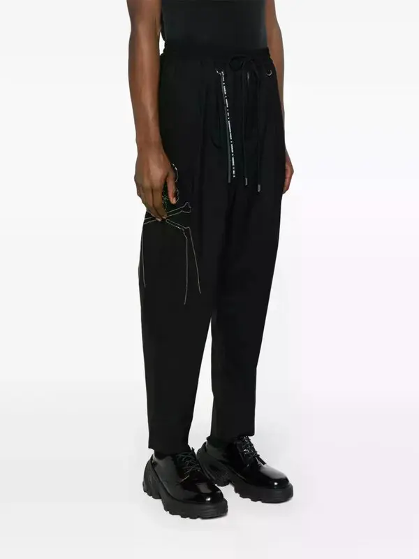 MASTERMIND WORLD Beaded-skull Wool Trousers