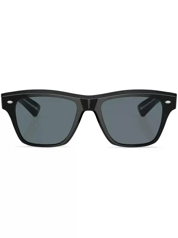 Oliver Spencer Square-frame Sunglasses - Black