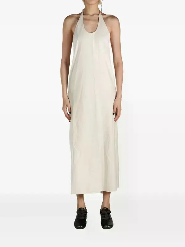 BASERANGE Silk Halterneck Dress - Neutrals