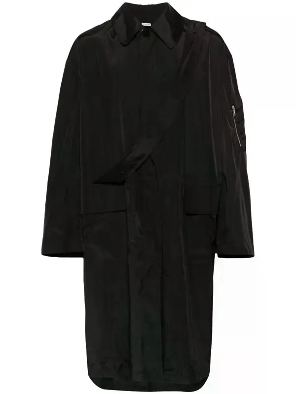 Random Identities Single-breasted Padded Coat - Black