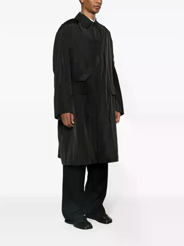 Random Identities Single-breasted Padded Coat - Black