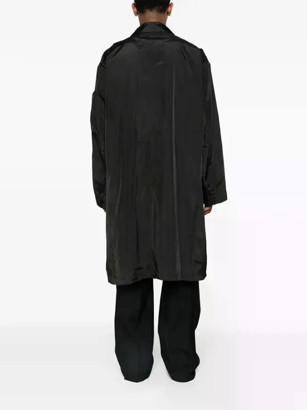 Random Identities Single-breasted Padded Coat - Black