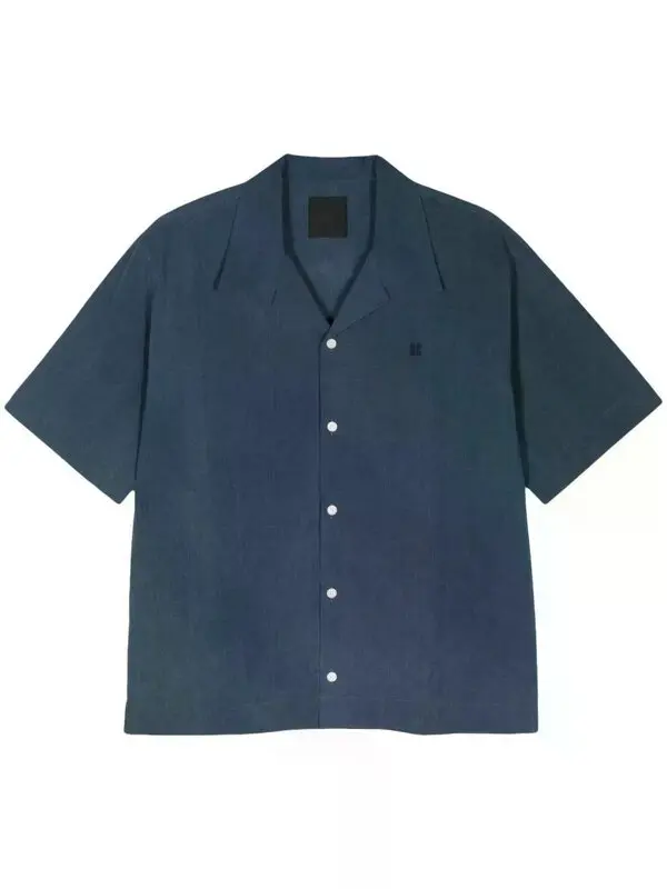 Givenchy 4g-embroidered Chambray Shirt