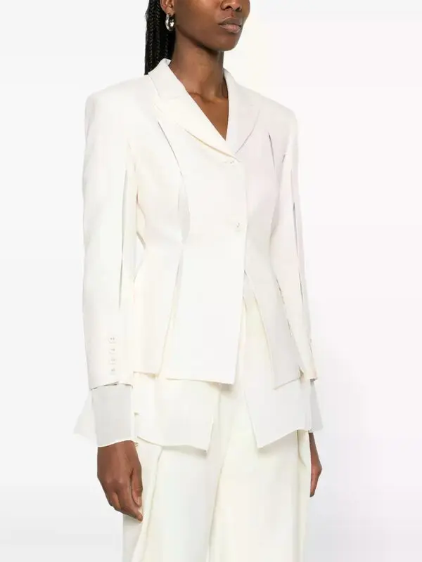 Rokh Cut-out Layered Blazer