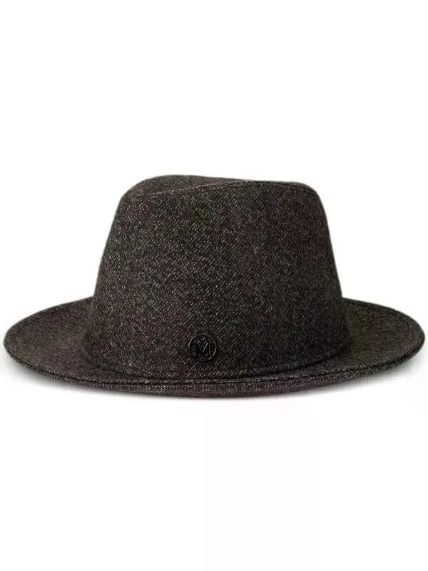 MAISON MICHEL Ygor Wool-blend Fedora - Brown