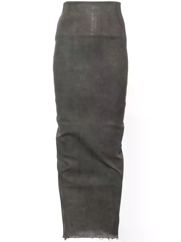 Rick Owens Dirt Pillar Maxi Pencil Skirt