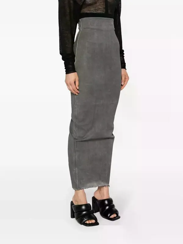 Rick Owens Dirt Pillar Maxi Pencil Skirt