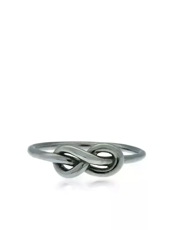 LILY GABRIELLA 18kt Rhodium-plated White Gold Forget Me Knot Ring - Silver