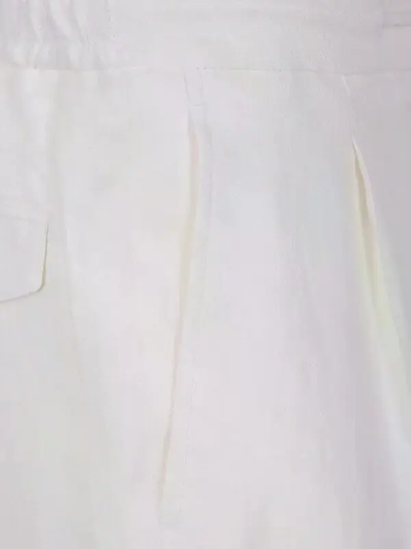 BARBA NAPOLI Drawstring Trousers - White