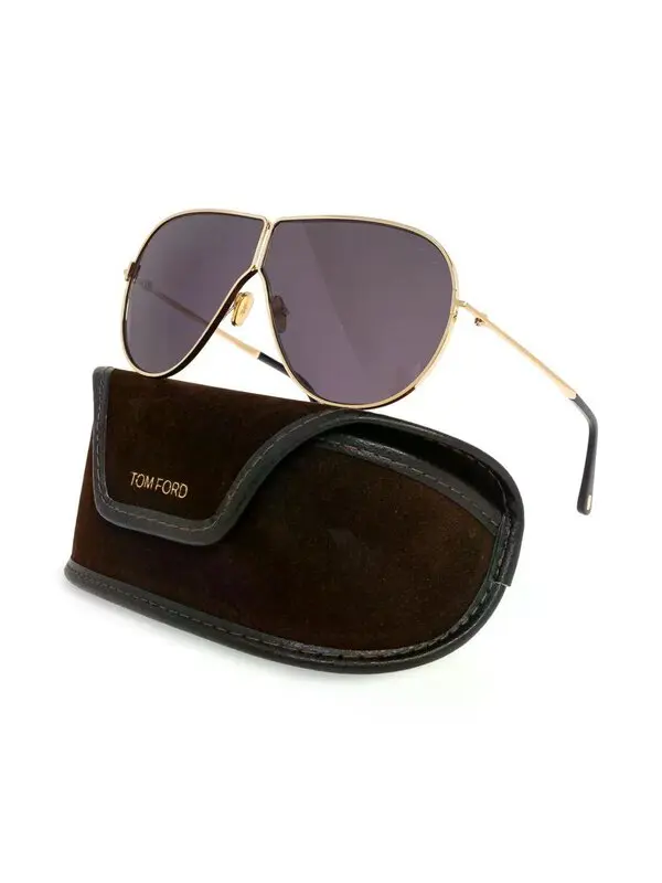 TOM FORD Oversized Frame Aviator Sunglasses