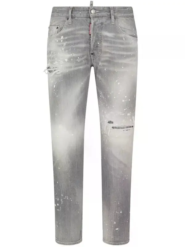 Dsquared2 Distressed Paint-splatter Jeans