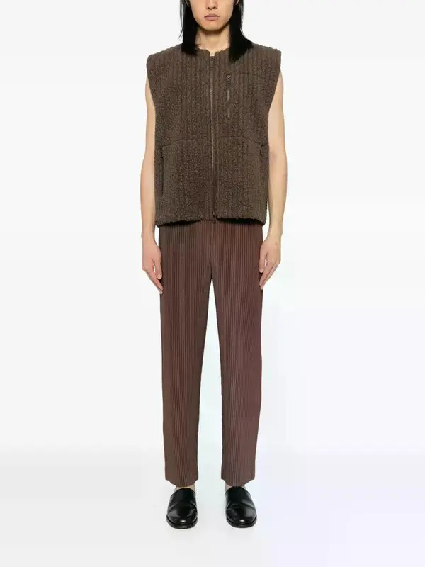 Issey Miyake Chocolate Pleated Trousers