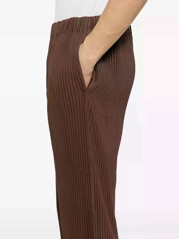 Issey Miyake Chocolate Pleated Trousers