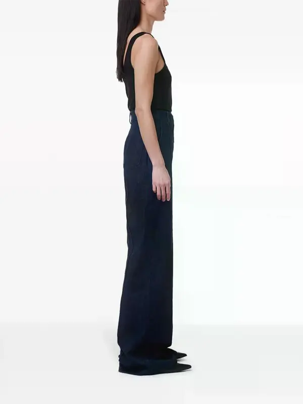 Another Tomorrow High-rise Wide Leg Denim Trousers