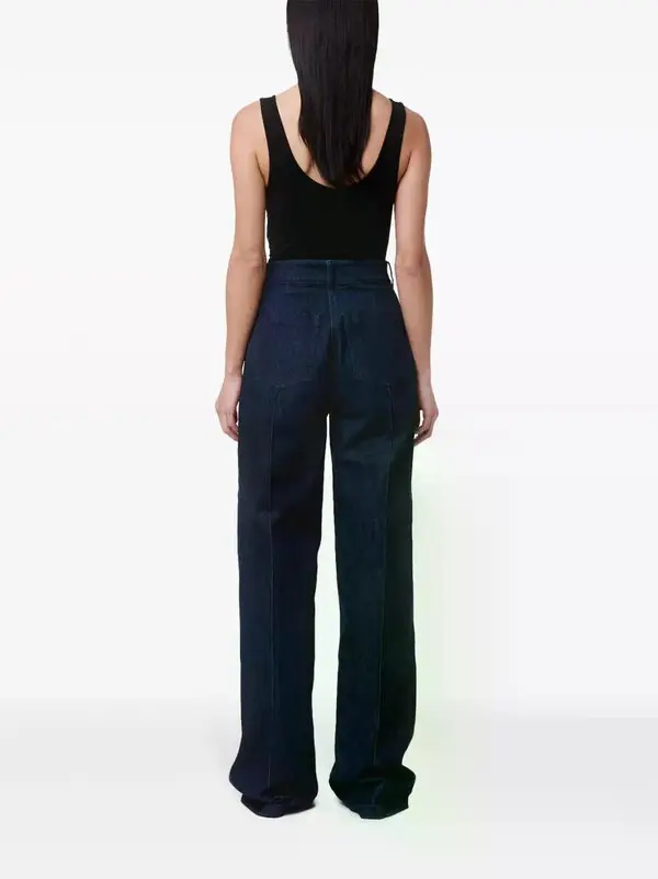 Another Tomorrow High-rise Wide Leg Denim Trousers