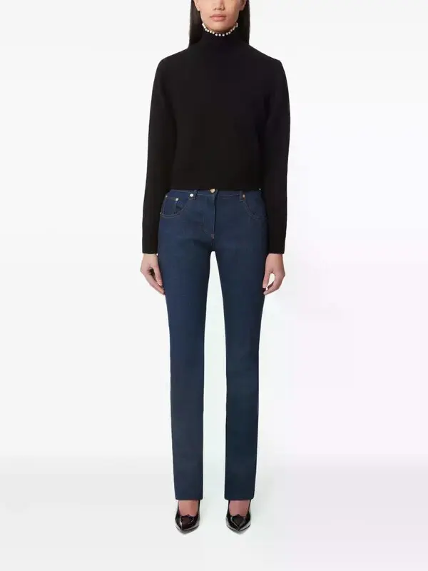 Nina Ricci Bead-embellished Wool-blend Jumper