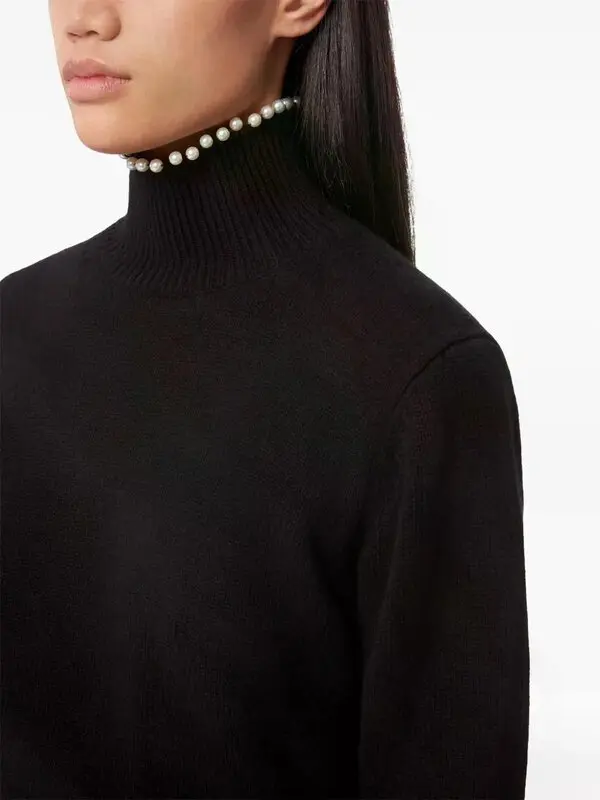 Nina Ricci Bead-embellished Wool-blend Jumper